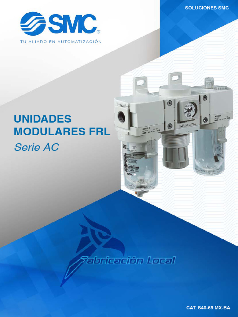 Unidades Modulares FRL Serie AC | PDF | Ingeniería Química | Hidráulica