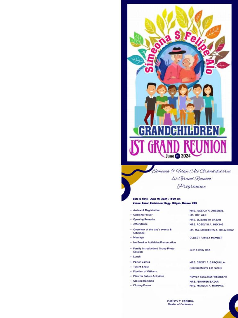 Reunion Program | PDF