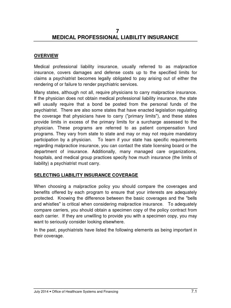 EstablishingYourPractice Liability Insurance | PDF | Insurance ...