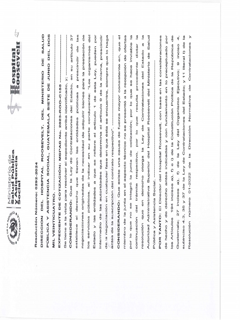 Resolucion de Prescindir C155-2023 | PDF