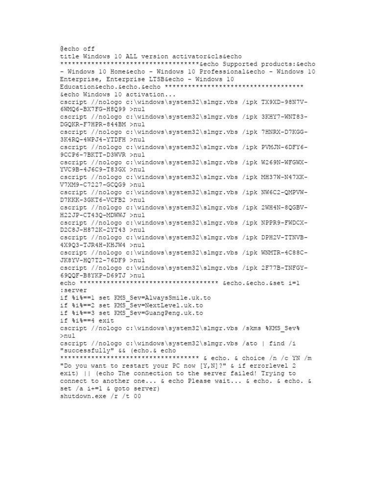 Windows 10.cmd | PDF