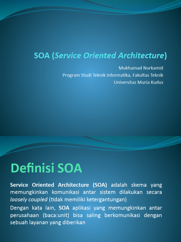 01 Soa Service Oriented Architecture Pdf