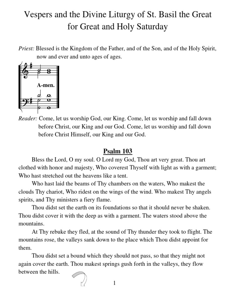 Holy Saturday Complete | PDF | Jonah | Glory (Religion)