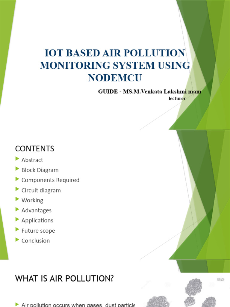 IOT Based Air Pollution Monitoring System | PDF | Arduino | Computer Engineering