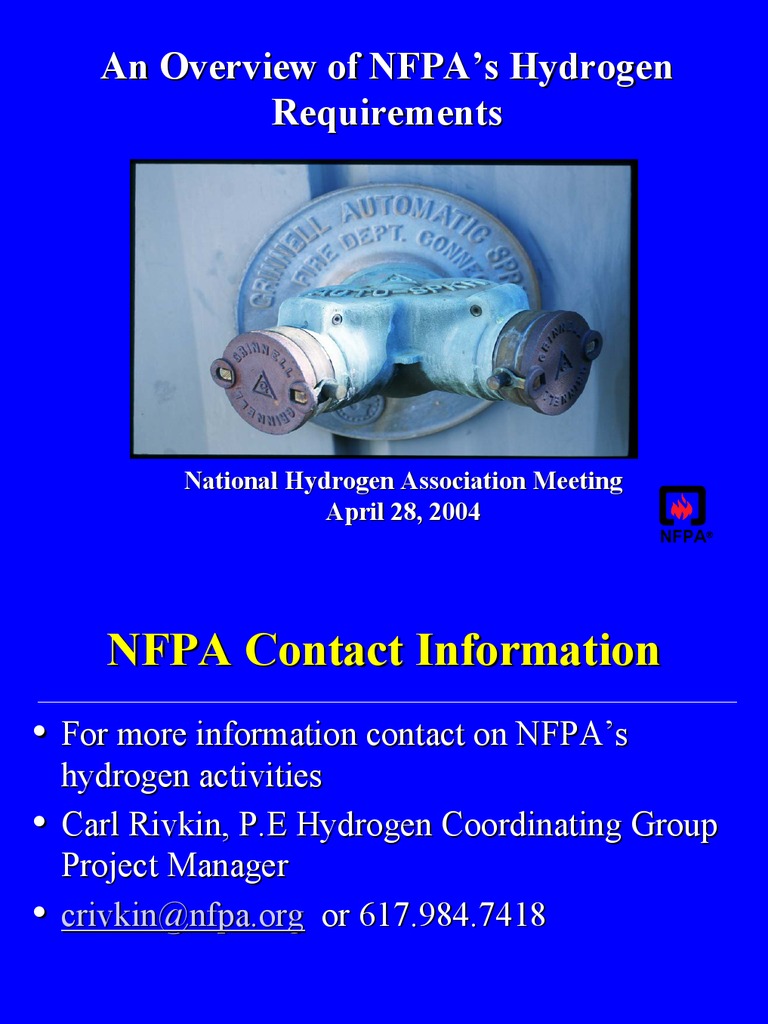 Hydrogen Safety NFPA | PDF | Fuels | Fire Safety