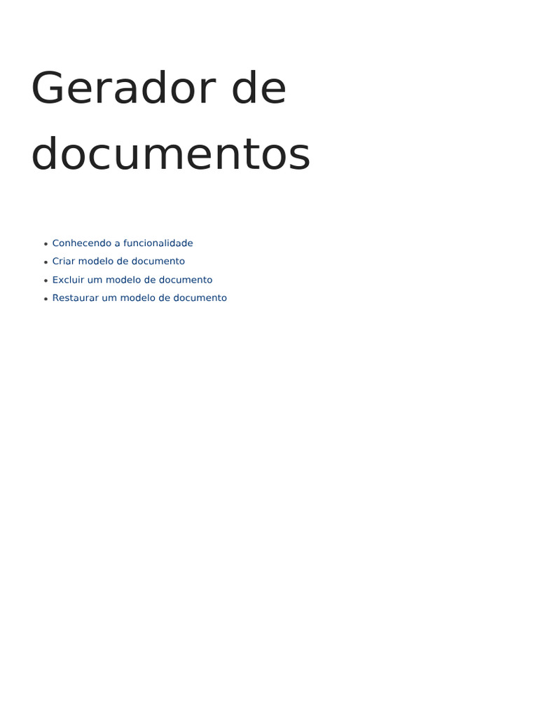 Gerador de Documentos | PDF | Programas | Documento