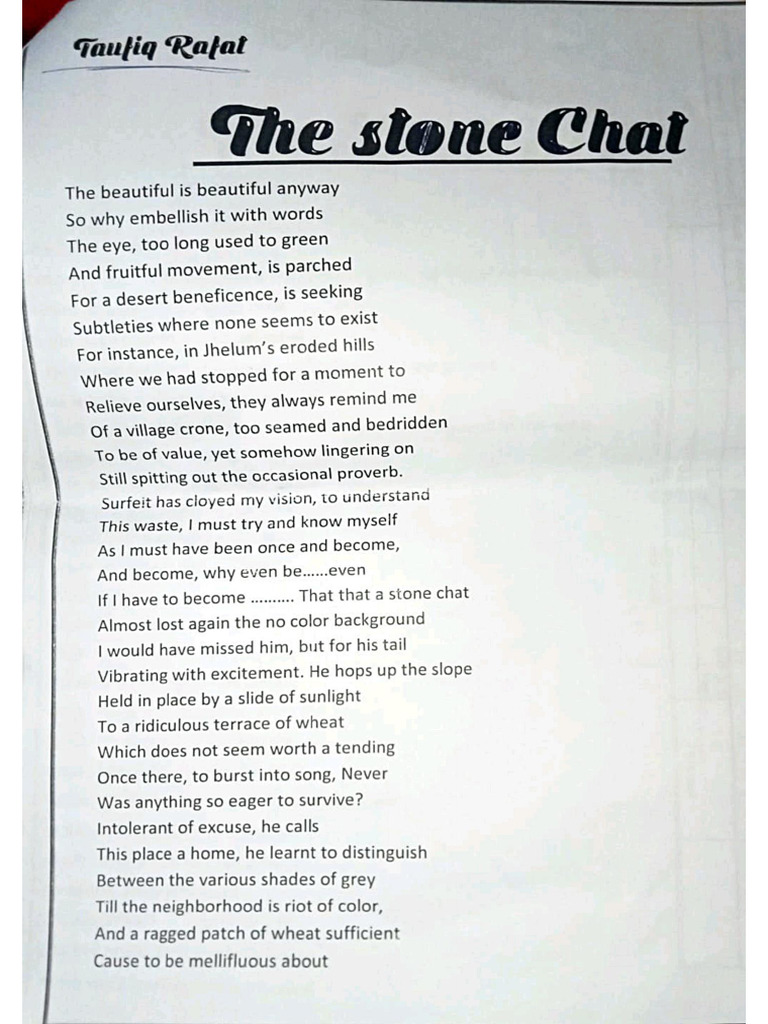 Poems Pakistani Literature | PDF