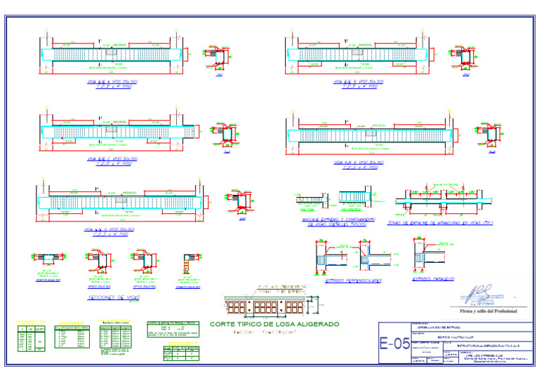 Plano Aligerado E05 | PDF