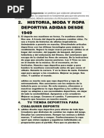 Mision, Vision y Valores de Adidas | PDF