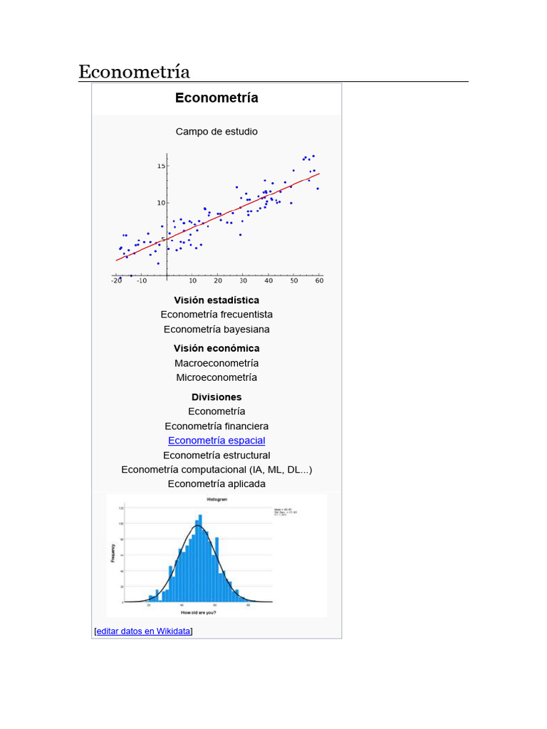 Econometría | PDF | Econometría | Matemáticas Aplicadas