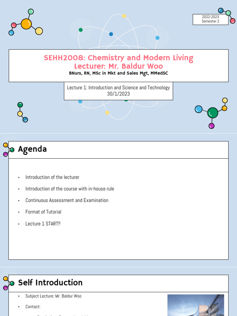 Lecture 1 Science and Technology | PDF | Mixture | Chemistry