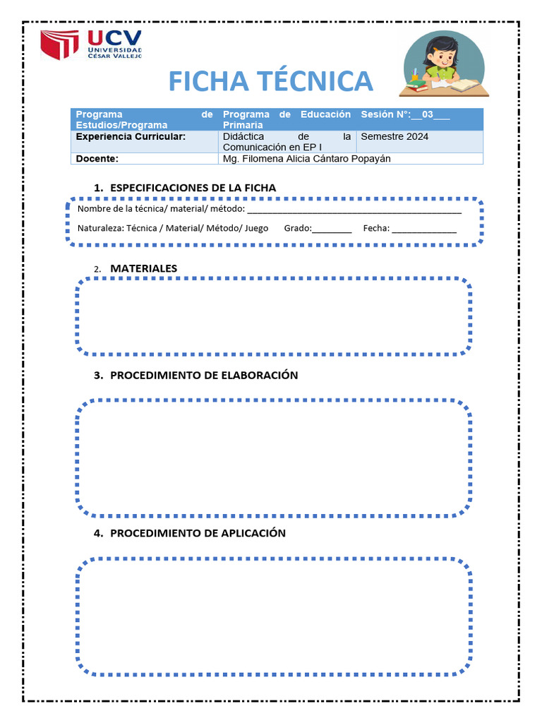 MC3. Ficha Técnica | PDF | Crecimiento personal y profesional | Ciencias sociales