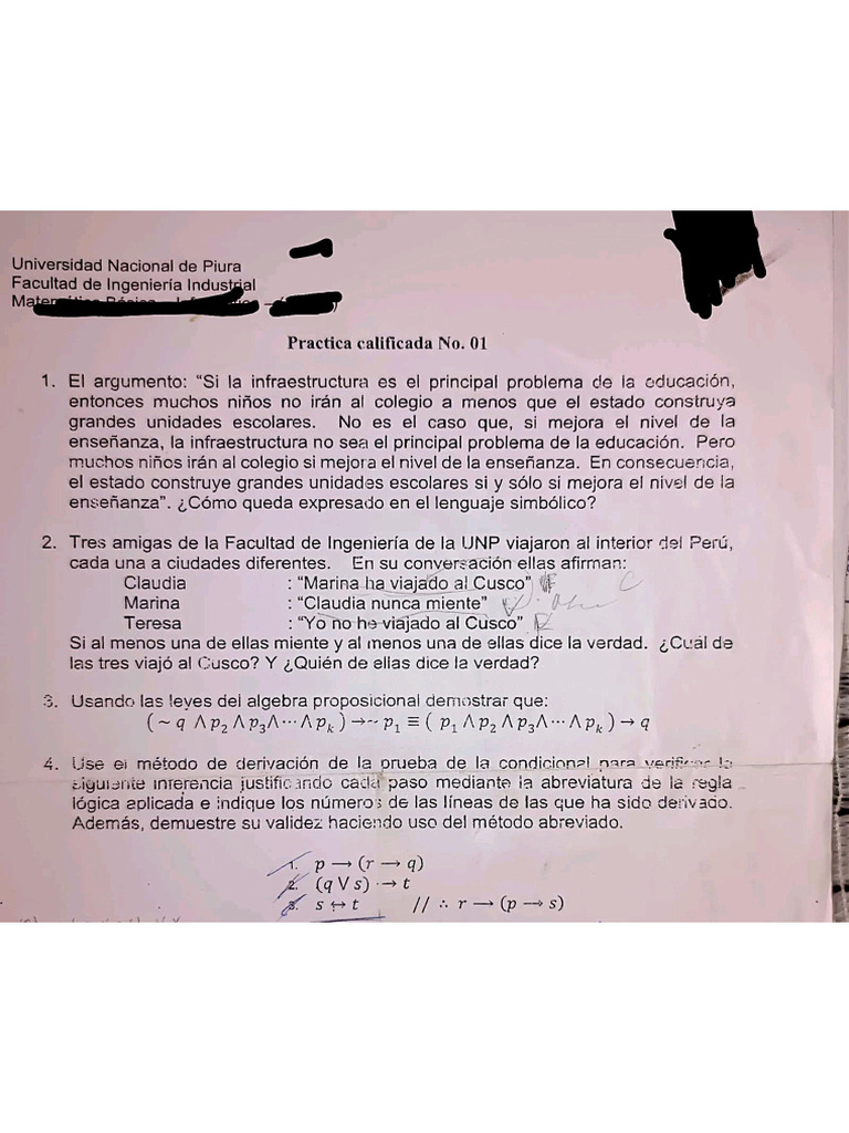 Solución Examen Mate Básica ? | PDF