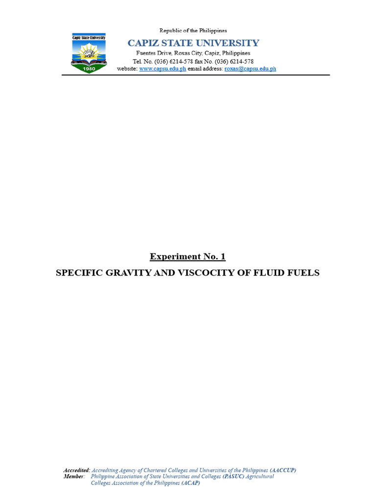 Determination of Specific Gravity | PDF | Liquids