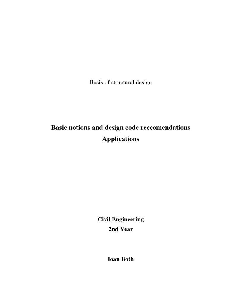 Bazele Proiectarii | PDF | Beam (Structure) | Architectural Elements
