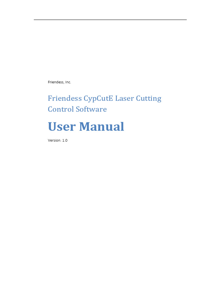 CypCutE User Manual 7.0 2 | PDF | Menu (Computing) | Operating System
