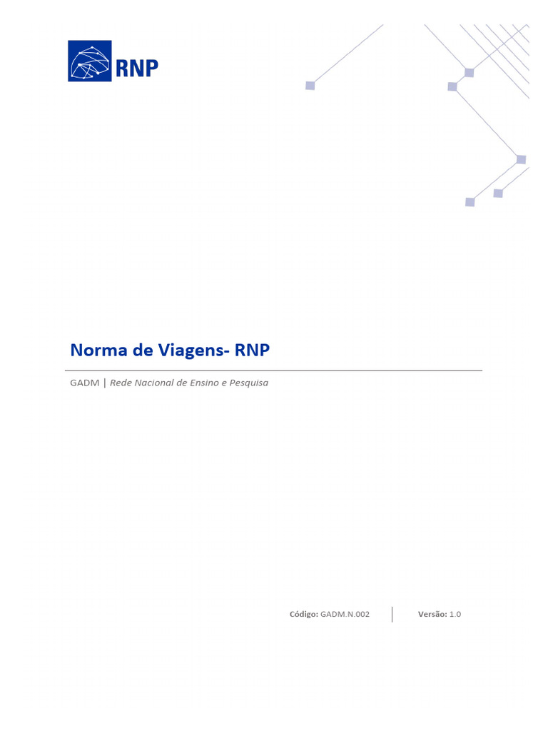 Norma de Viagens da RNP | PDF | Transporte | Dólar americano