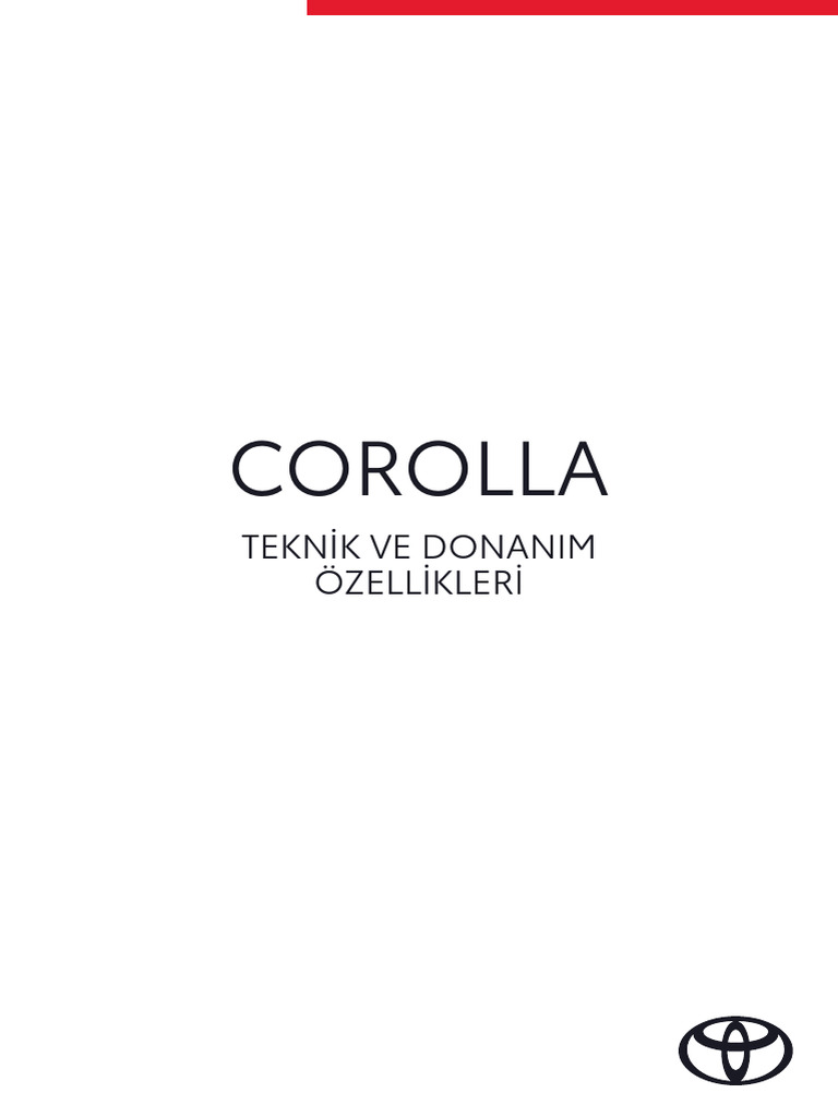 Corolla Teknik Ve Donanim Ozellikleri | PDF
