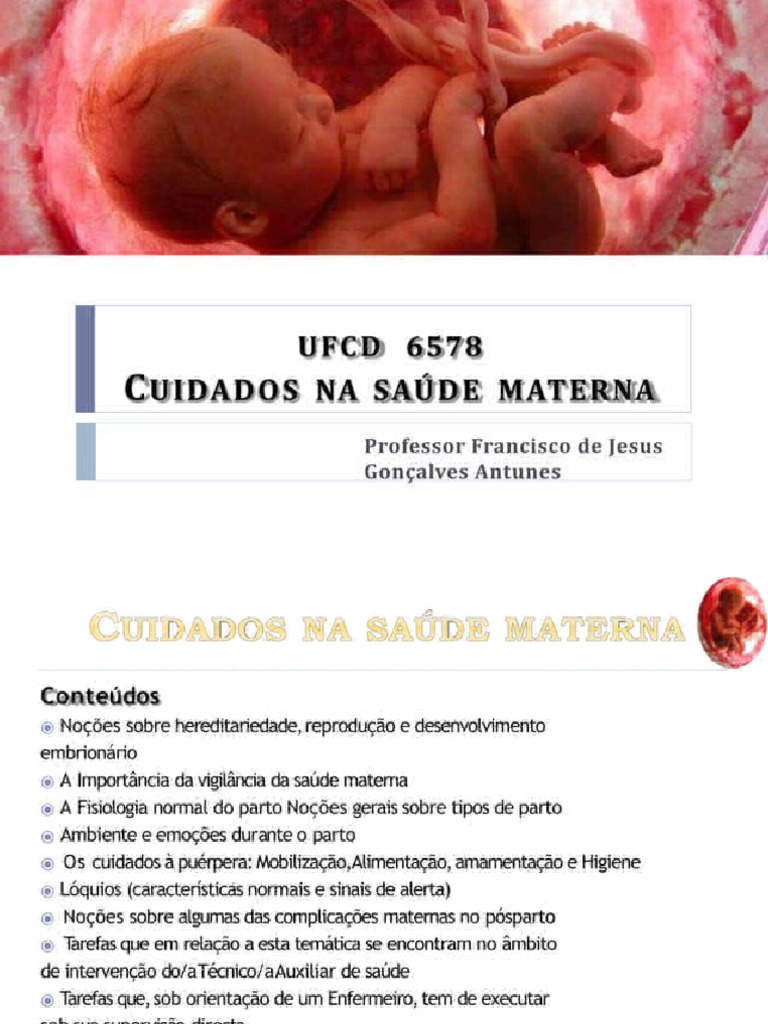 UFCD 6578 - Cuidados Saúde Materna_1 | PDF