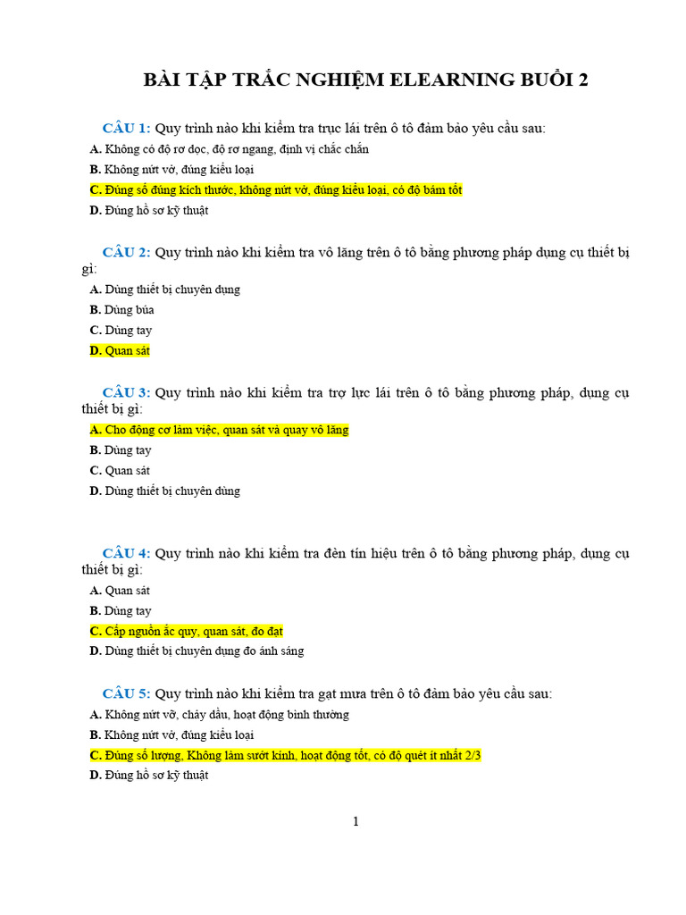 BÀI TẬP ELEARNING 2 TRẮC NGHIỆM- Thái Duy Qúi 207ot10750 | PDF