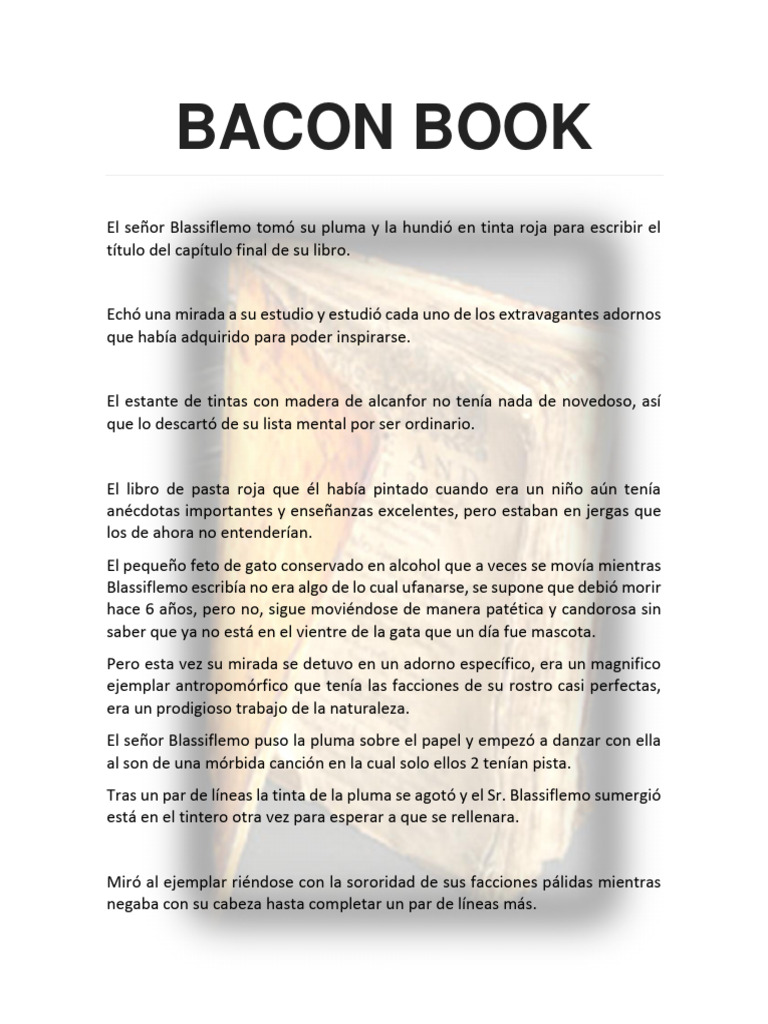 Bacon Book | PDF