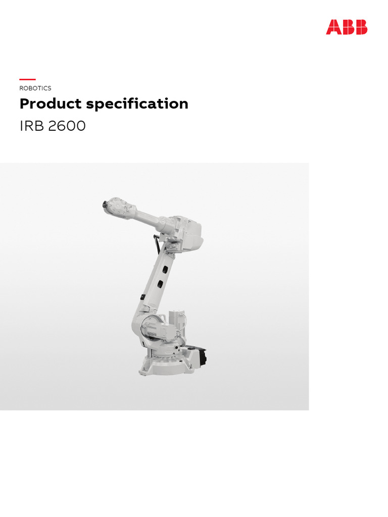 ABB ROBOT IRB 2600-En | PDF | Rust | Specification (Technical Standard)