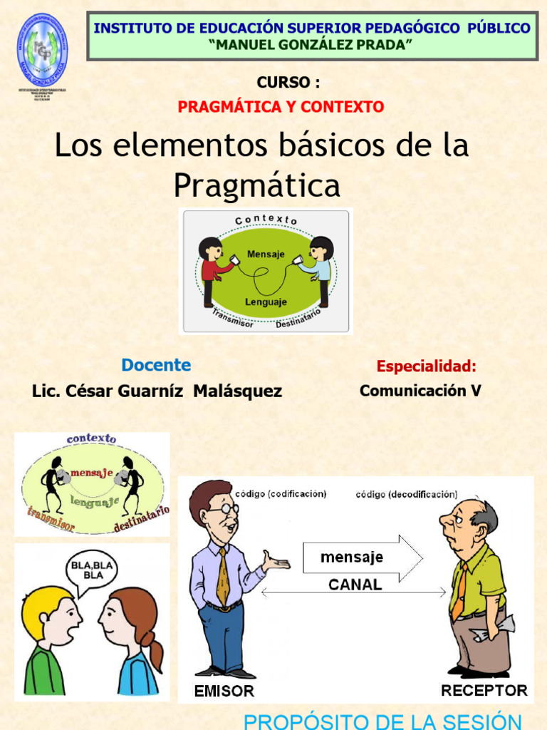 Elementos Básicos de La Pragmática | PDF | Lingüística | Comunicación