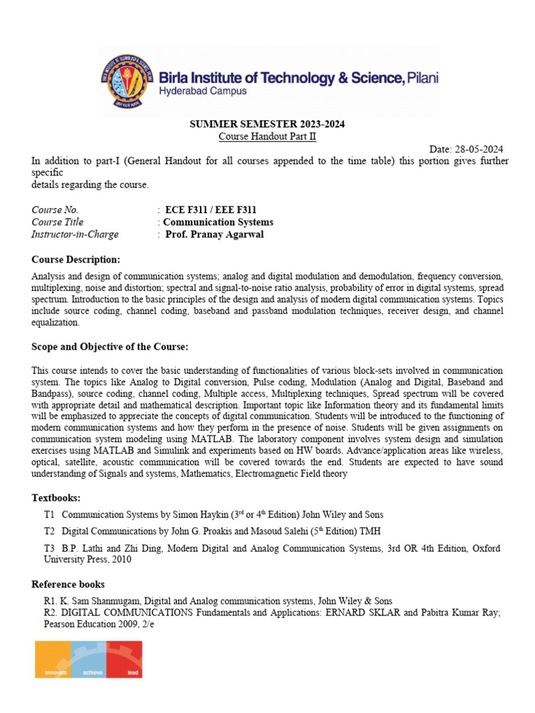 Ece (Eee) F311 | PDF | Modulation | Frequency Modulation