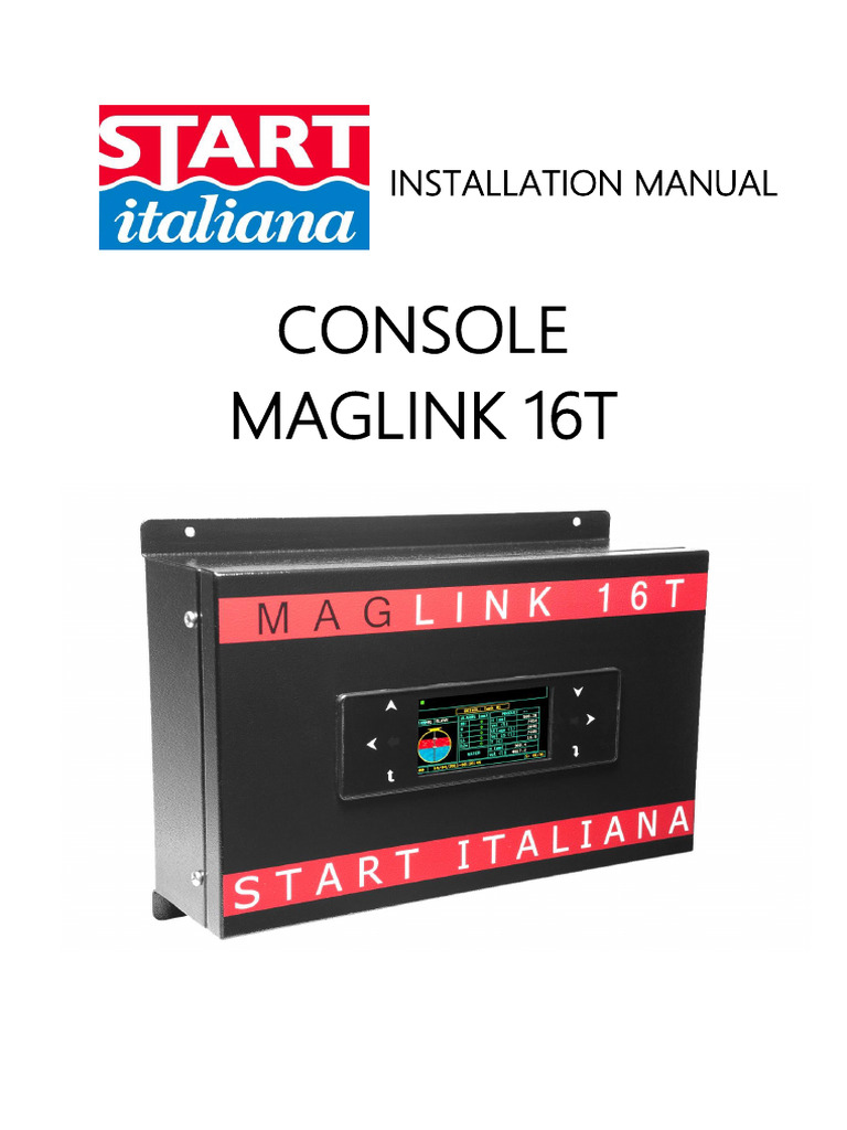 Start-Italiana-Maglink-16T-console-technical-guide (1) | PDF | Comma Separated Values | Command ...