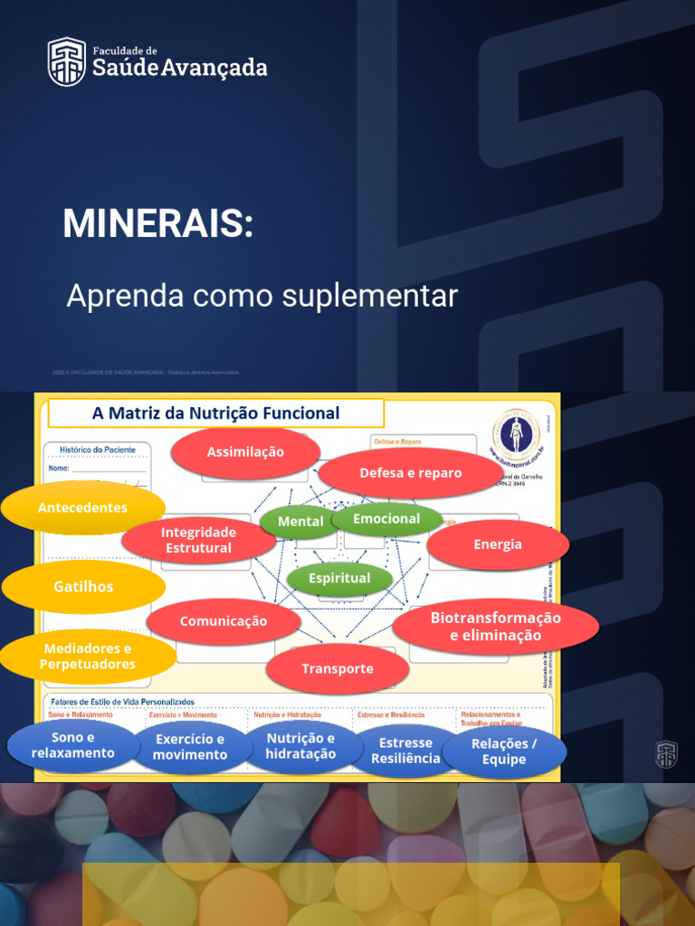 Aula Minerais Slides Pdf Zinco Ferro