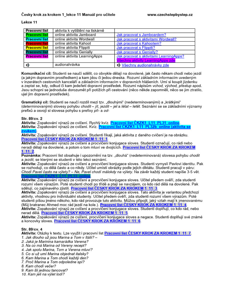 Česky krok za krokem 1 | PDF