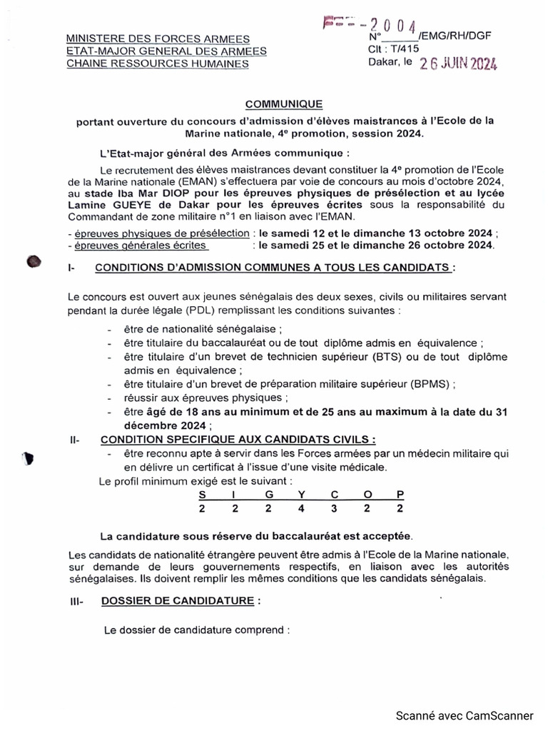 Concours Marine Nationale _2024 | PDF