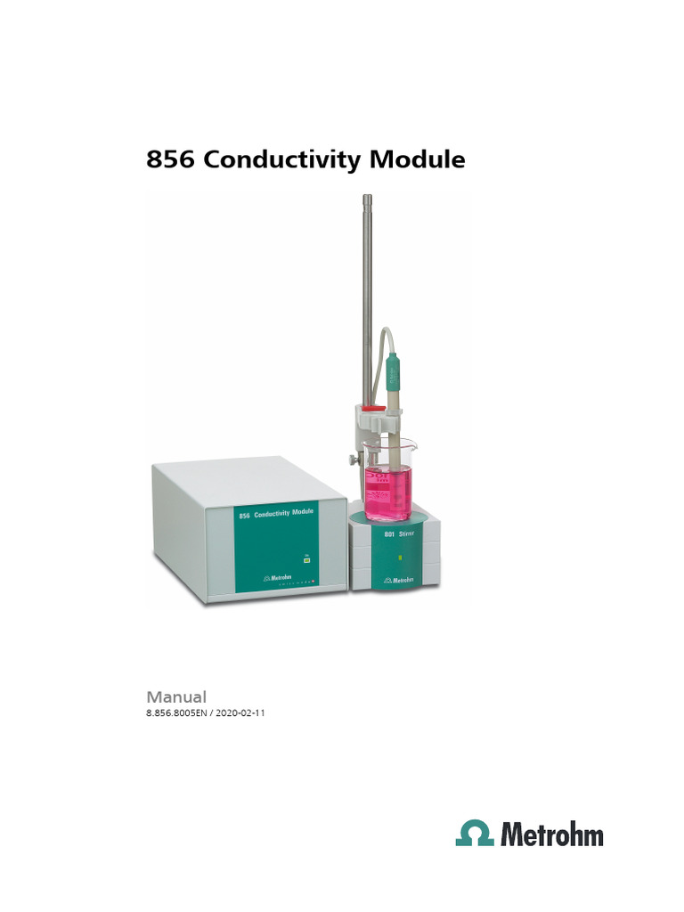 856 Conductivity Module: Manual | PDF | Electrical Connector | Usb