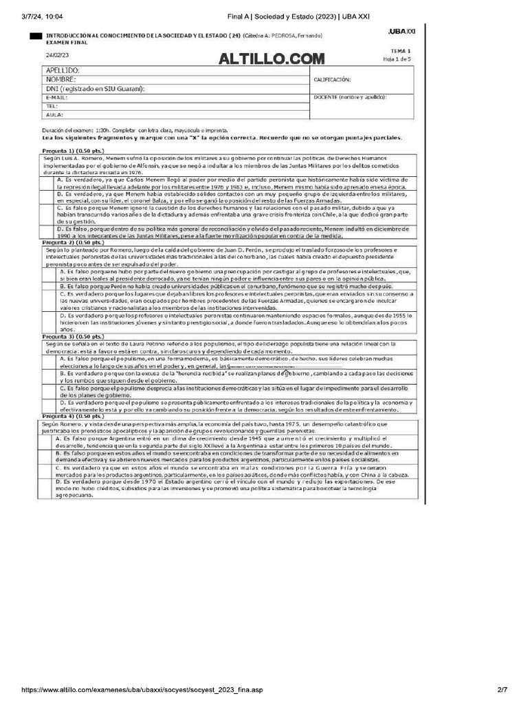Final Icse Tema 1 | PDF