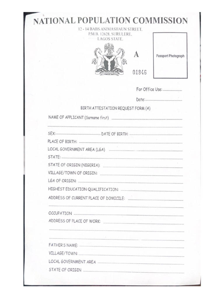 National Population Commission | PDF