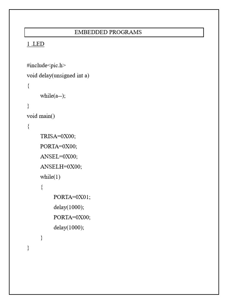 PIC16F887 PROGRAMS | PDF | Computer Architecture | Software Engineering