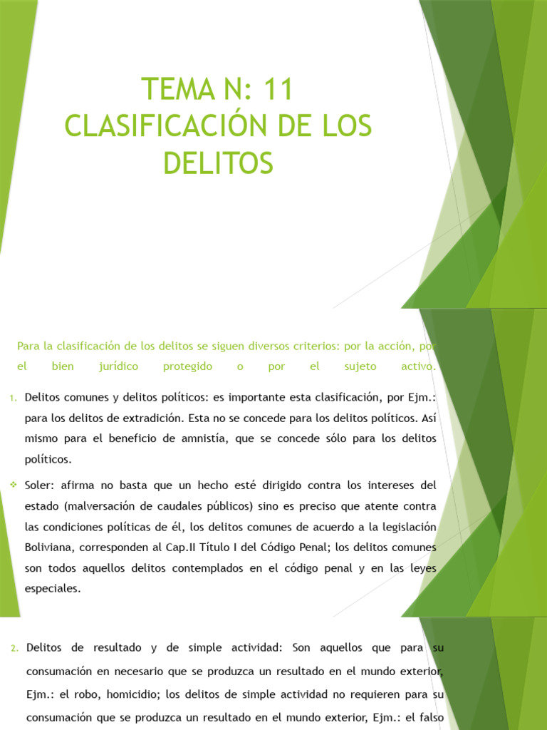 Clasificación de Delitos Penales | PDF | Ley Pública | Crímenes