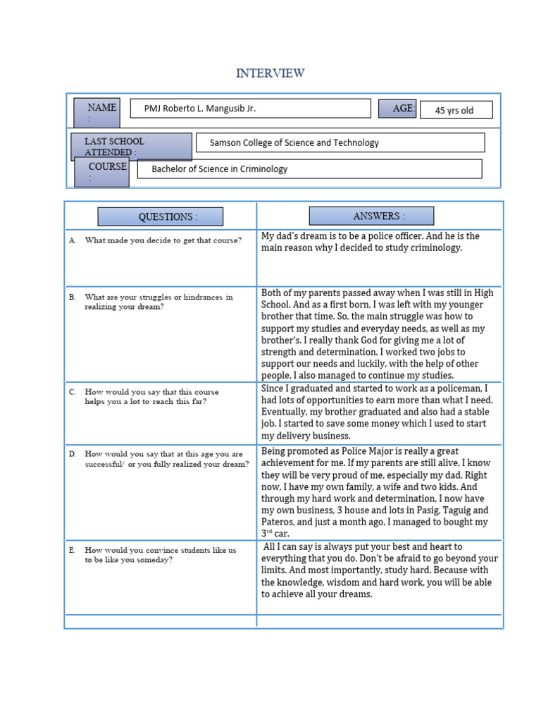 Interview Pdf