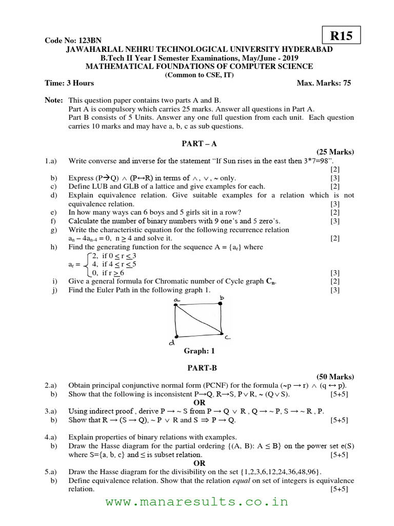 123BN052019 | PDF | Mathematics | Discrete Mathematics