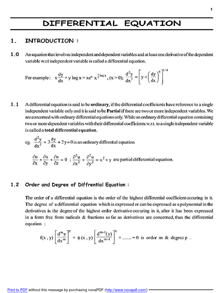 Chapter20 - Differential Equation | PDF