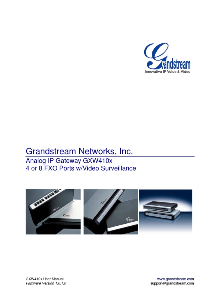 GXW410x User Manual | PDF