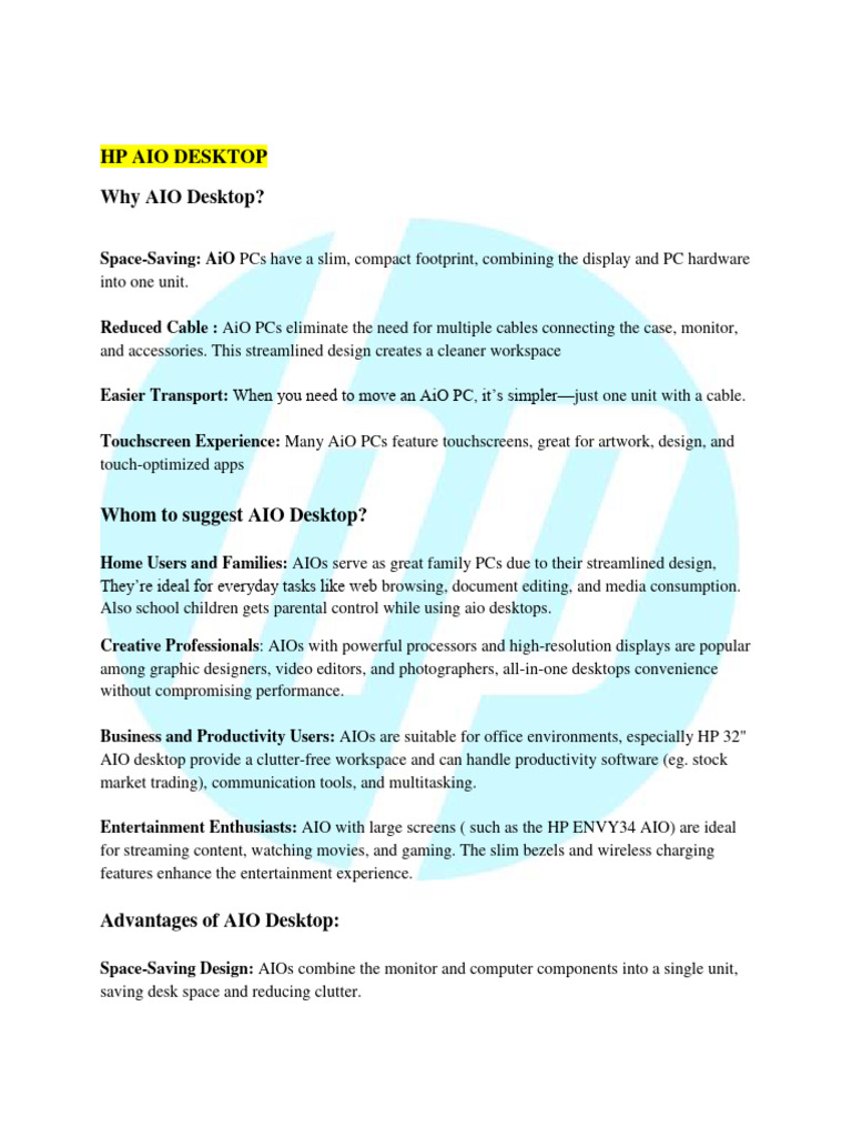 HP Desktop | PDF | Desktop Computer | Personal Computers