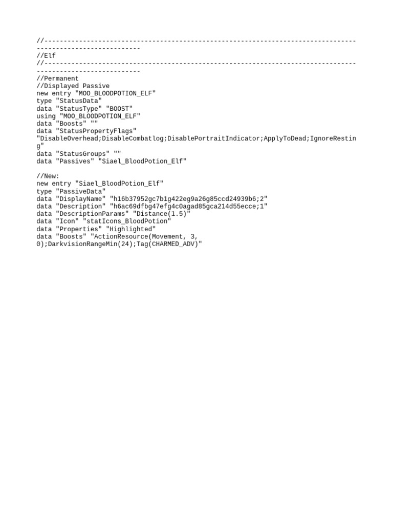 Elixir Elf Status and Passive Data | PDF | Computers | Technology ...