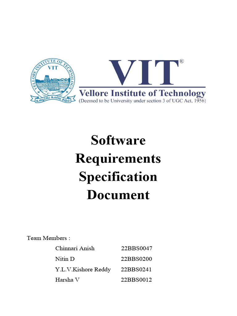 SRS For Software | PDF | Databases | Computer Virus