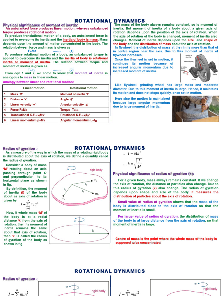 Rotational Dynamics-II C | PDF | Rotation Around A Fixed Axis | Torque