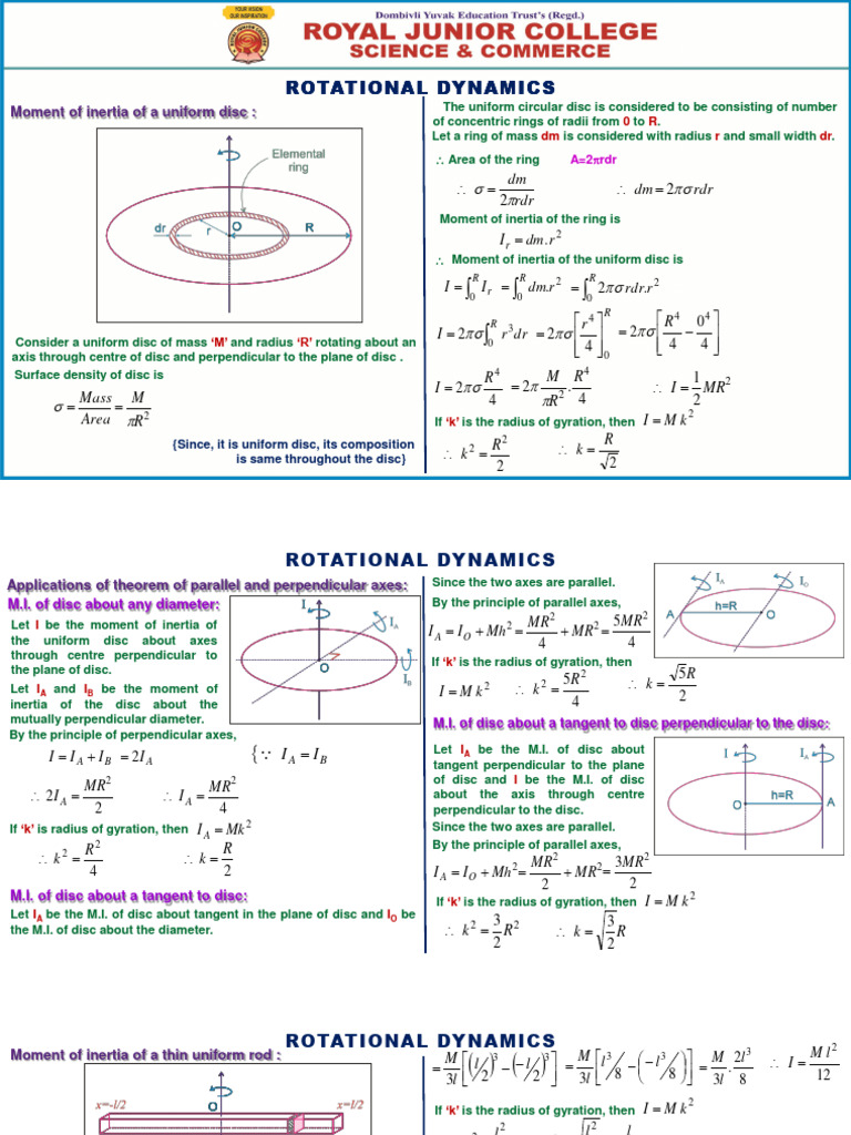 Rotational Dynamics-II D | PDF | Rotation | Classical Mechanics