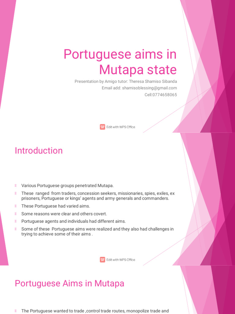 Portuguese Colonial Aims in Mutapa State | PDF | Travel | Religion ...