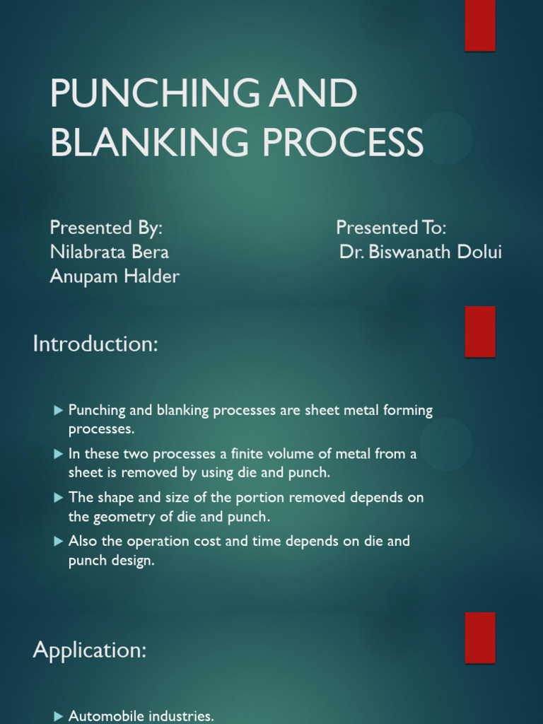 Punching and Blanking Process Final | PDF | Sheet Metal | Fracture