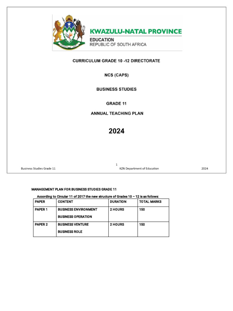 Grade 11 Atp 2024 | PDF