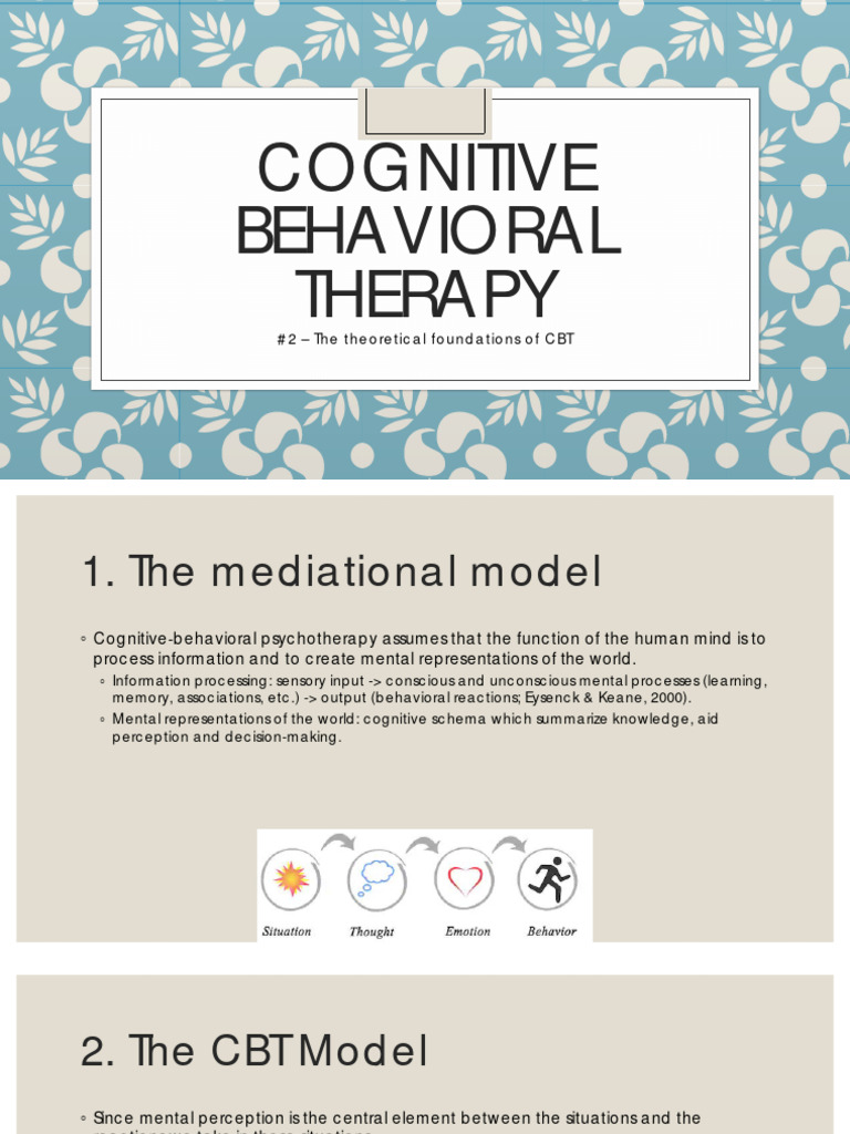 Cognitive Behavioral Therapy 2 | PDF | Cognitive Behavioral Therapy ...